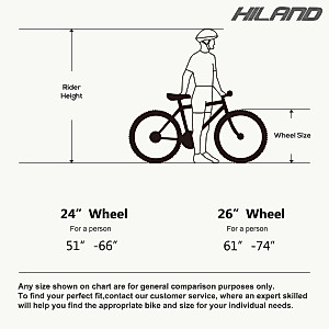 HH HILAND 24 26 inch BMX Bike for for Teen Bike and Adult Bikes, Beginner-Level BMX to Advanced Riders with 2 Pegs, Bicycles for Men and Women, Multiple Colors