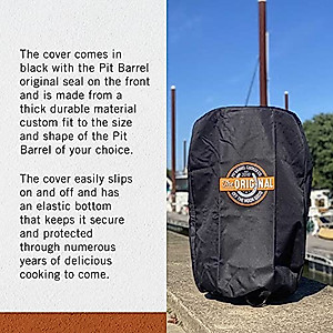 Pit Barrel Cooker Original Custom Fit Cover | Durable, Weather-Proof Grill Cover | Machine Washable | 18.5 Inches