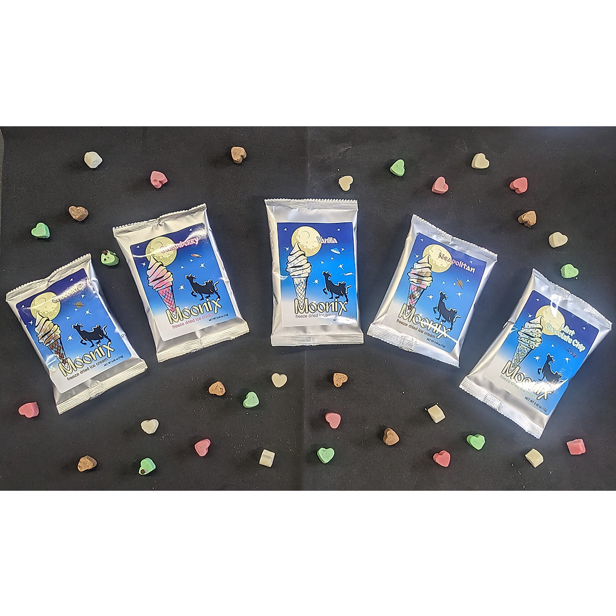 Moonix Freeze Dried Ice Cream. 5ct (Vanilla)