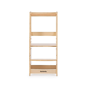 dadada Toddler Tower - Kids Step Stool with Safety Rail - Adjustable Montessori Step Stool for Kids - Toddler Learning Tower with Protection - Kitchen Toddler Step Stool - Natural