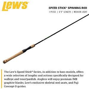 Lew's Speed Stick 6'9"-1 Medium/Light Spinning Rod