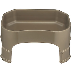 Neater Pet Brands Giant Bowl with Leg Extensions Huge Jumbo Trough Style Dog Pet Water Dish (2.25 Gallons, Champagne)