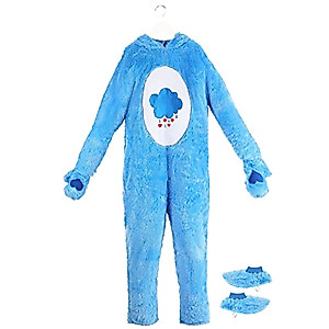 Adult Care Bears Classic Grumpy Bear Costume Grumpy Bear Onesie Suit for Men and Women Medium