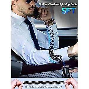 Car Charger,48W/4.8A USB Car Charger Adapter Compatible with iPhone 14/Plus/Pro Max/13 Pro Max/Pro/Mini/12/11/X/SE/8/7/6s/6Plus/5s/5c, iPad Pro/Air/Mini and Universal USB Port for Android Phones