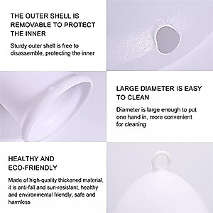 WALNUTA Birds Water Feeder Practical Birds Waterer Creative Bird Drinker Feeding Supplies for Pigeon Parrot (Color : Blue, Size : 6L)