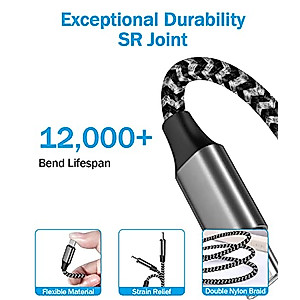 USB C Cable 10Ft for Samsung S20/S21/S22/S23 Ultra,60W 2Pack Type C Charger Fast Charging Compatible with Galaxy S20+/S21+/S22+/A70/A71/A72,Note 20 ipad 2020/pro