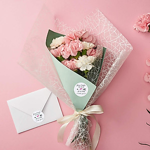 500 Pieces Your Order Made My Day Stickers Decorative Business Stickers Thank You Stickers Self-Adhesive Round Circle Thank You Label for Envelope Bag Seals Party Supplies (Red, 3.8 cm/ 1.5 Inch)