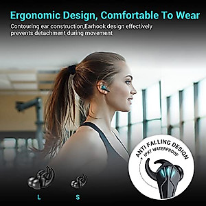 Wireless Earbuds Noise Cancelling,48 Hours Playtime Low latency Gaming Earbuds 5.3 Bluetooth Headphone IPX5 Waterproof Immersive Deep Bass Bluetooth EarBuds Compatible with Apple & Android&PS4/PS5