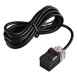 Heschen Square Inductive Proximity Sensor Switch, Non-Shield Type, PL-05N2, Detector Distance 5mm, 10-30VDC 200mA, NPN Normally Closed(NC), 3 Wire