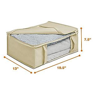 Delta Children 6-Piece Hide-A-Way Storage Bag Set, Beige