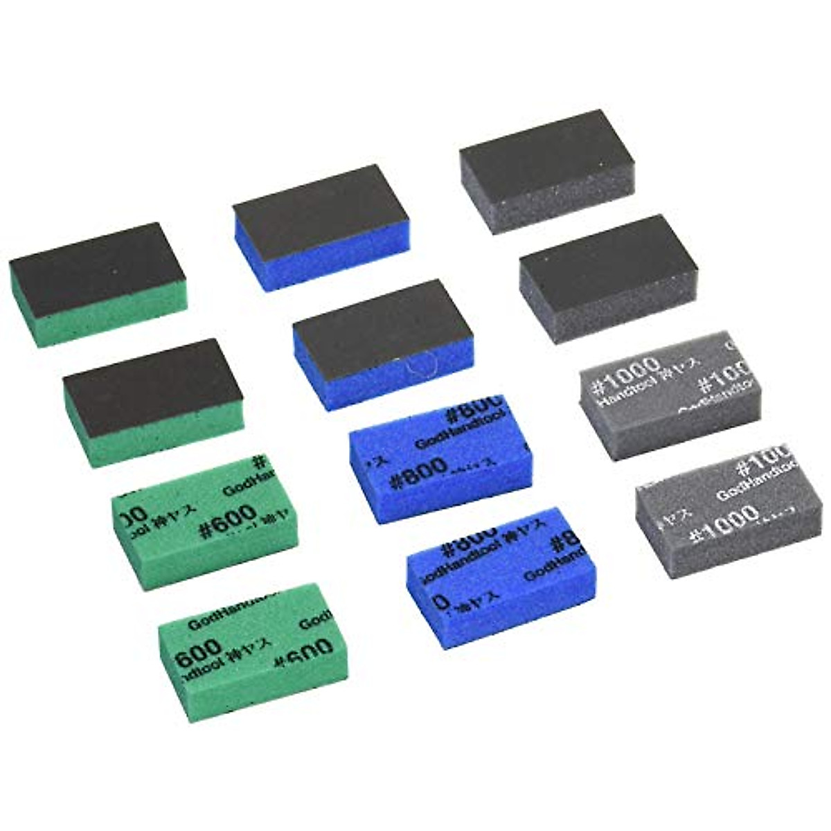 GodHand Kamiyasu-Sanding Stick 10mm-Assortment Set B (#600, 800, 1000) GH-KS10-A3B for Plastic Models