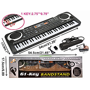 Keyboard Piano for Kids Portable Electric Digital Piano Keyboards Musical Instruments Toy Multi-Function w/ Microphone Birthday for Kids Children