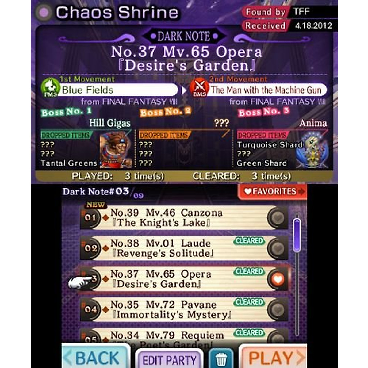 Theatrhythm: Final Fantasy