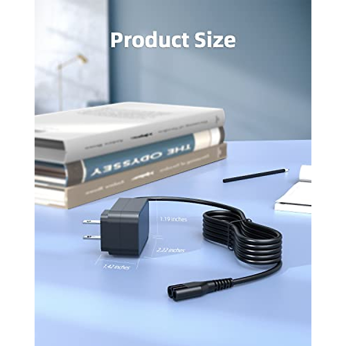 Charger Fit for Wahl Cordless Magic Clipper 8148 8164 8591 8509 1919 8591L 8148L 8148-308 08504-400 97225-002 Clip Shaver AC Adapter Power Cord Supply for S010AZM0400200