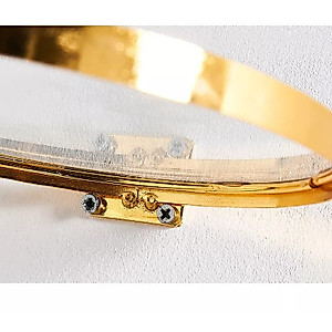 Blessings Decor Home Decor Storage Ledge Mount Office Modern Bracket Support Rack Storage Holder Living Room Books Wall Shelf Glass Decoration (Medium)