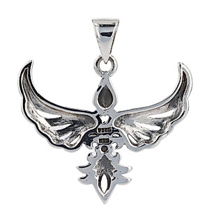 Jewelry Trends Rising Phoenix Modern Style Sterling Silver Pendant