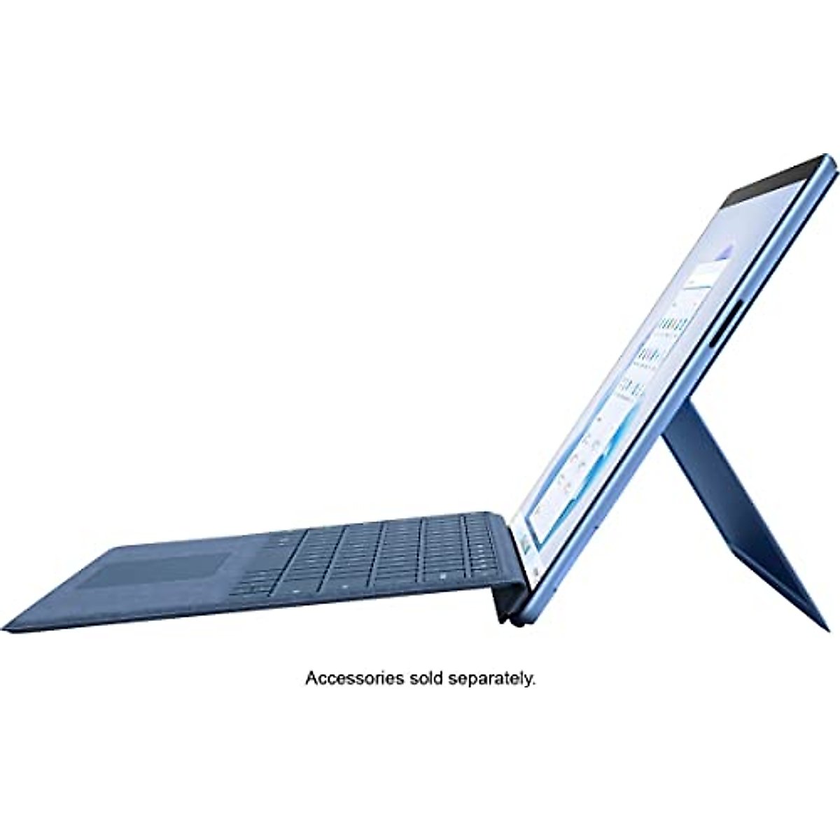 Microsoft Surface Pro 9, 13.3" Touchscreen 2-in-1 Tablet, 12th Gen Intel Core i7-1255U, Intel Iris Xe Graphics, 16GB DDR5 RAM, 512GB SSD, Windows 11h, Sapphire, Device Only, with MTC Stylus Pen