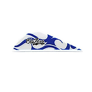Bohning True Color 2" Blazer Vanes Blue & White Flame Blazer Vane, 100pk