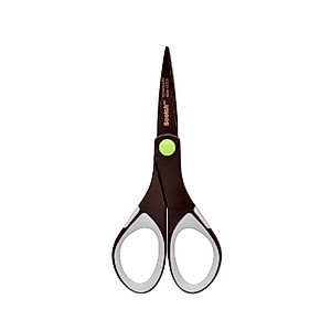 Scotch 6" Precision Ultra Edge Titanium Non-Stick Scissors, Ideal for Fabric, Crafts, Cardstock and Photos (1466TUNS-MIX)