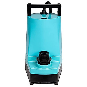 Little Giant 5-MSP 115-Volt 1/6 HP, 1200 GPH Manual Aluminum Utility Pump, 25-Ft. Cord, Blue, 505025