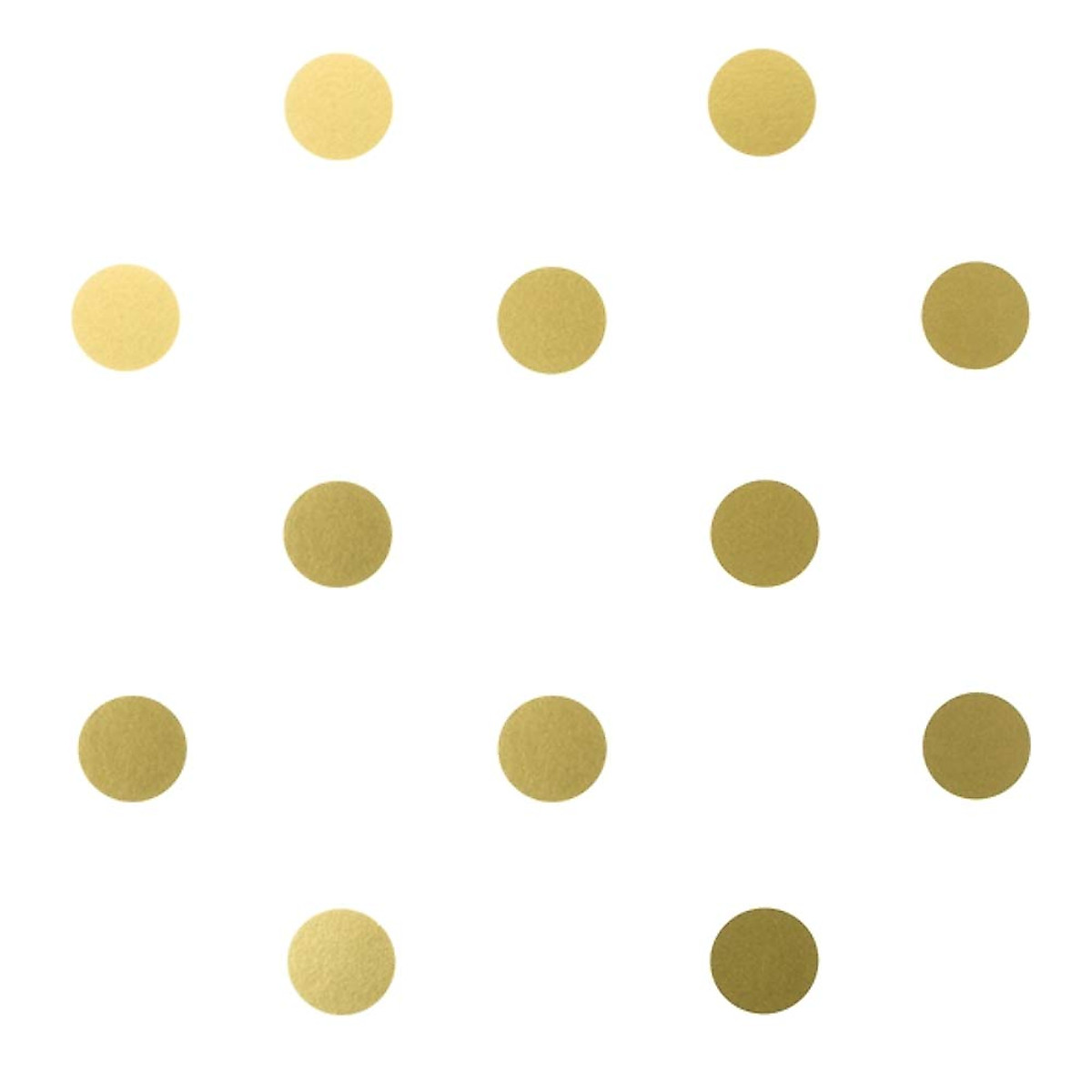 BERRYZILLA 1 inch Gold DOTS (210 Decals) Gold Circle Decal Vinyl Removable Round Polka Dot Sticker Wall Art Baby Nursery Kids Room
