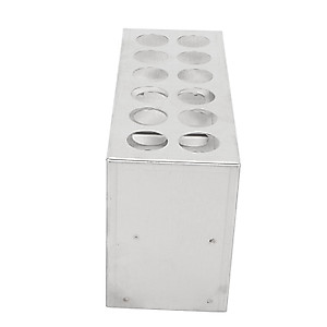 Metal Test Tube Rack 12 Holes 0.75in 19mm Tubes with 304 Stainless Steel, 3 Tier Centrifuge Tube Holder for Laboratory, School, Wide Application