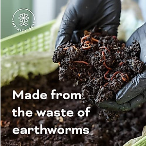 Infinity Soil - Earthworm Casting Tea - Natural Liquid Soil Enhancer - Full of Living Microbes - Nourishes Plants and Increase Bloom and Fruit Yield - 32 oz