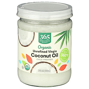 365 by Whole Foods Market, Organic Unrefined Coconut Oil Virgin, 14 Fl Oz