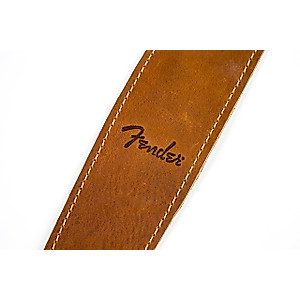 Fender Ball Glove Leather Guitar Strap, 2.5in, Brown