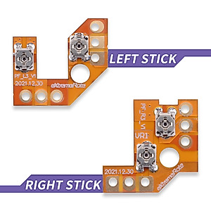eXtremeRate Drifix Thumbsticks Drift Fix Repair Kit for PS5 Controller BDM-010 BDM-020 BDM-030 BDM-040 BDM-050, Custom Analog Stick Joystick Regulator Circuit Board for PS5 Controller