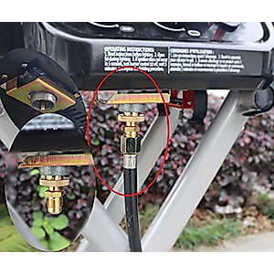 METER STAR 12 Ft Quick Connect Liquid Propane Hose for RV to Hook Up Portable Camping BBQ Grill,Quick-Change Connection Convert to 3/8“ Female Flare Hose for 1lb Tank Regulator