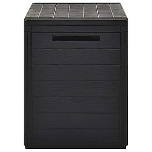 Tidyard Garden Storage Box Storage Cabinet 50.2 Gal Deck Box Garden Organizer Toolbox for Patio, Lawn, Poolside, Backyard Outdoor Furniture 38.7 x 17.3 x 21.7 Inches (W x D x H)