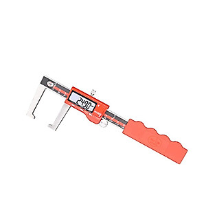 Disc Brake Rotor Caliper Digital Electronic Gauge Gage Caliper Micrometer 0-6 Inch/150mm for Woodworking Jewelry, Polished Silver