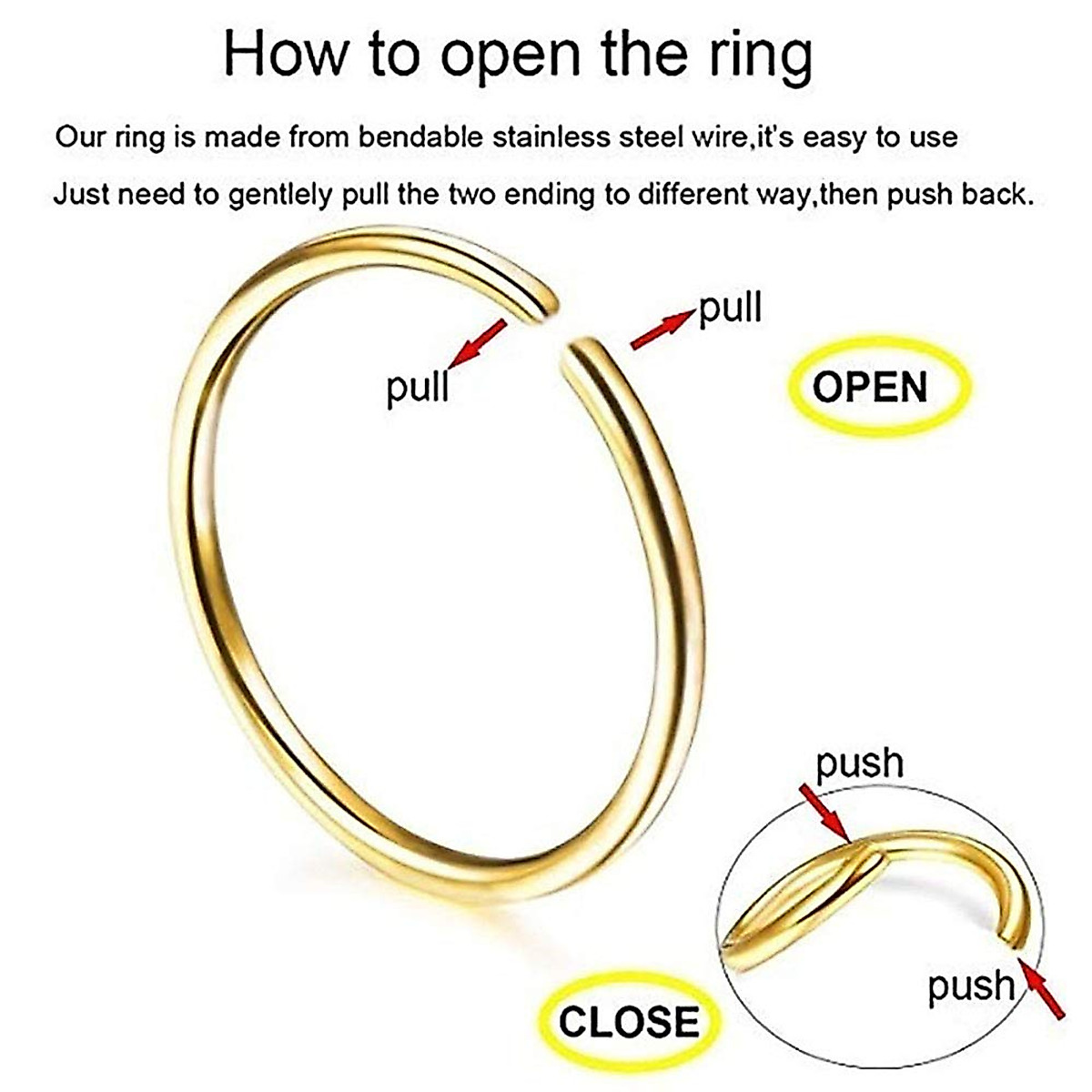 Jconly 46Pcs Ear Nose Lip Piercing Kit - 20G 18G Professional Colorful for 316L Steel Needles Clamps…