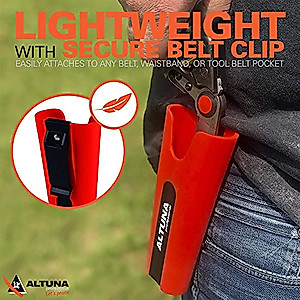 Altuna Silicon Pruner Holster and Multitool Plier Pouch with Heavy Duty Belt Clip - All Weather Waterproof Garden Tool Sheath and Flexible Holster for Hand Pruners, Pliers, Scissors, and More