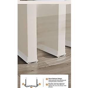 Eweniar Door Draft Stopper for Bottom of Door 2-Pack Gap Filler for Under Door Weather Stipping