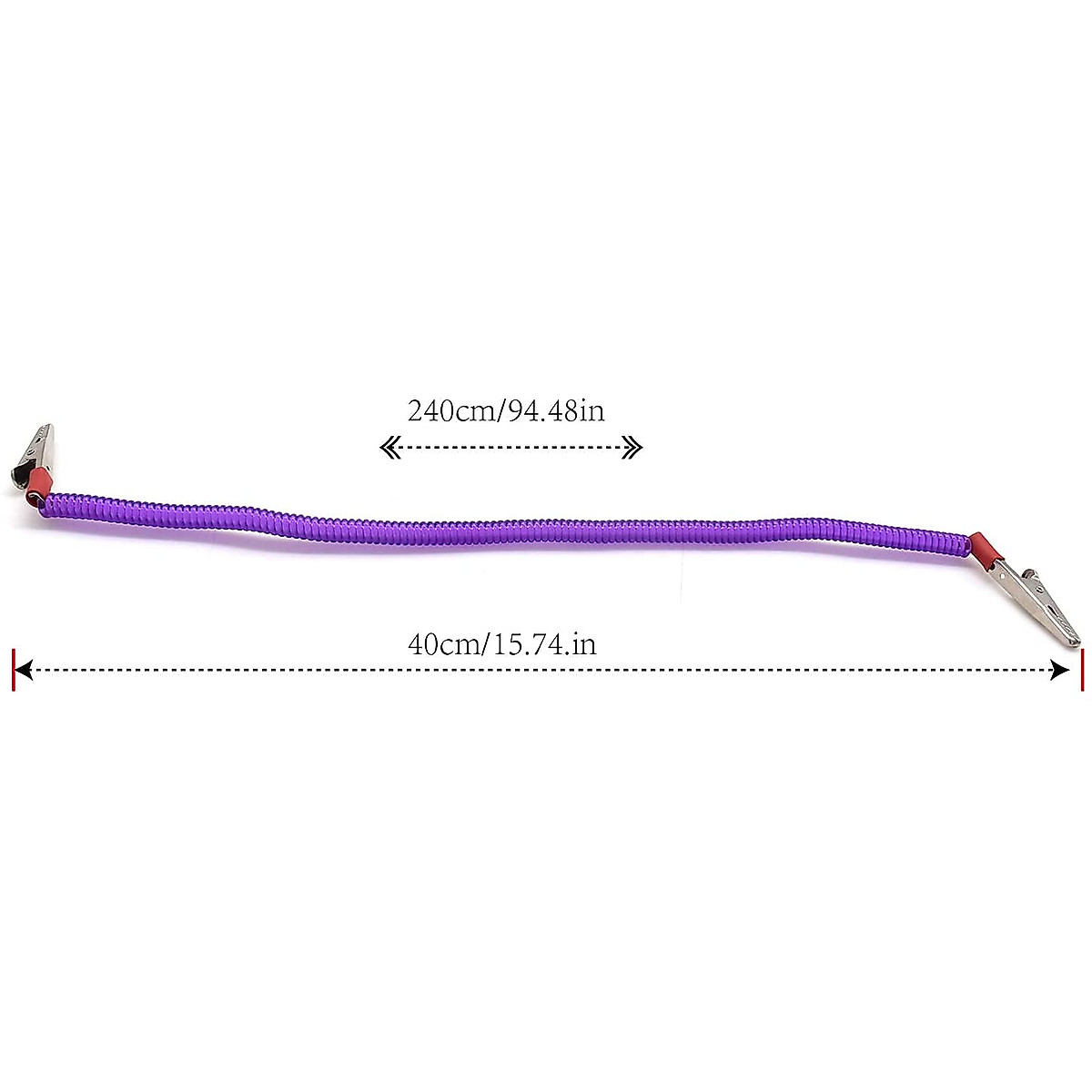 RZJZGZ 4Pcs Dental Napkin Clip Bibs Holder Clips Flexible Metal Elastic Dental Bib Chain for Bibs/Face Cover/Kids Adult and Elderly