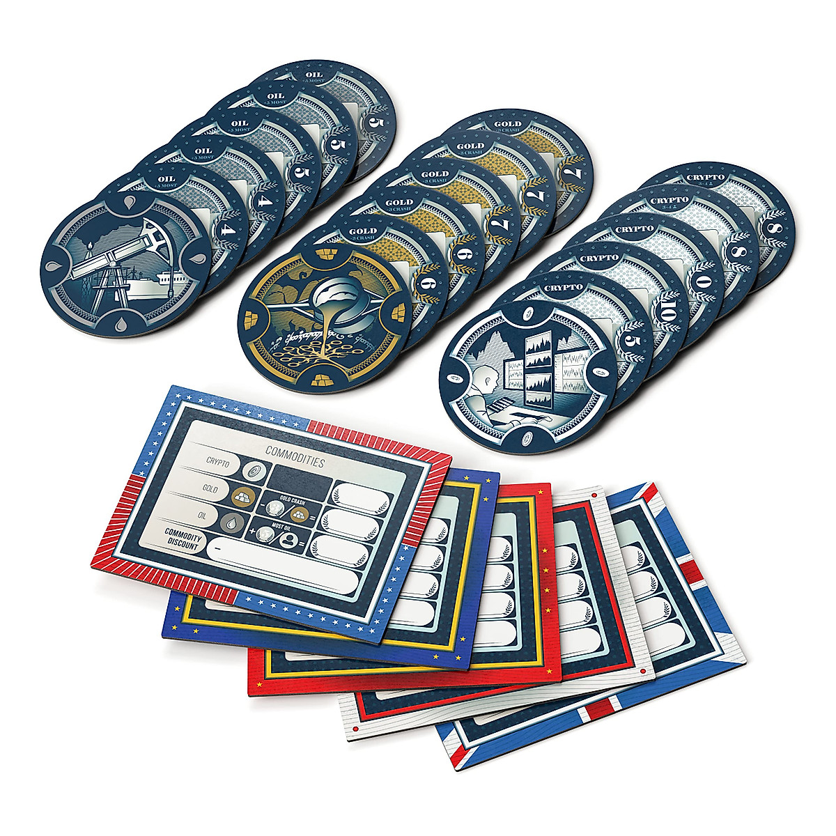 Q.E. Commodities - Expansion to Q.E. Board Game - 3 to 5 Players - 45 Minute Play Time