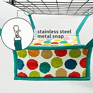 PINVNBY Hamster Hammock Warm Ferret Bed Cage Accessories Hanging Sugar Glider Bunkbed Swinging Bedding Cage Toy Cage Chinchilla Double-Layer Hideout for Rat Squirrel Parrot Kitten