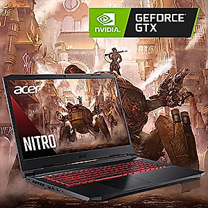 Acer Nitro 5 AN517-41-R7EY Gaming Laptop, AMD Ryzen 5 5600H Hexa-Core Processor | NVIDIA GeForce GTX 1650 | 17.3" FHD IPS Display | 8GB DDR4 | 512GB NVMe SSD | WiFi 6 | Backlit Keyboard