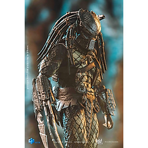Hiya Toys Alien vs. Predator: Temple Guard Predator 1:18 Scale Action Figure, Multicolor