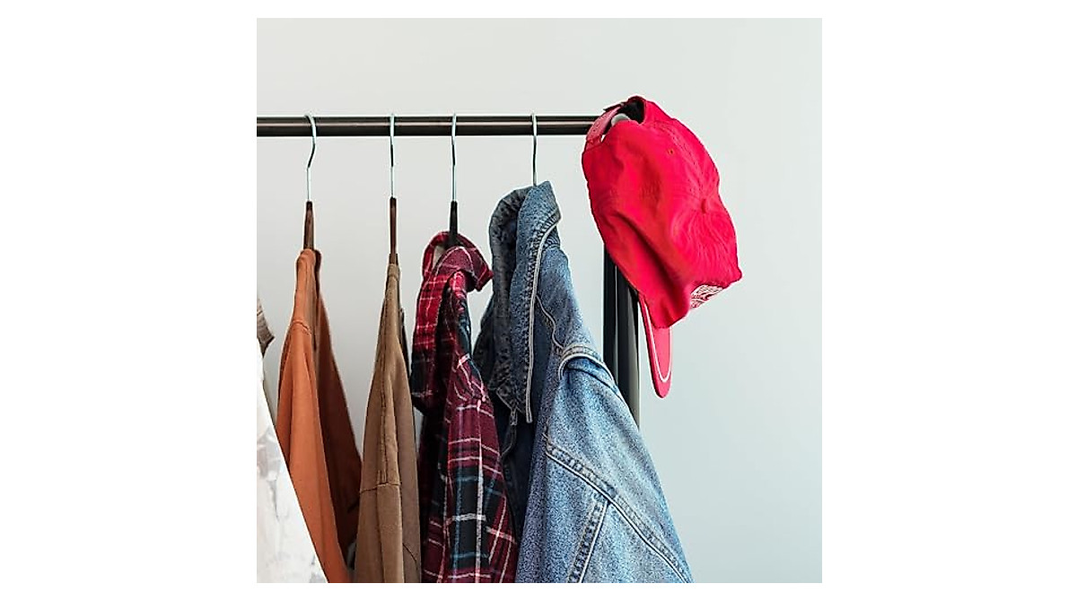 IRIS USA Clothes Rack with Shelves for Small Spaces – Black