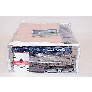 Clear Vinyl Zippered Storage Bags 12 x 15 x 5 Inch 10-Pack