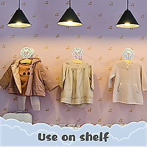 Baby Closet Size Dividers Unisex Nursery Organizer Nursery Closet Dividers Set of 8 Patterns for Baby Clothes Newborn to 24 Months (Animal Pattern)