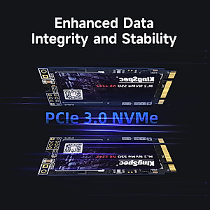 KingSpec 1TB M.2 NVMe SSD, 2242 PCIe Gen3x2 Internal Solid State Drive for Laptop/Notebook (2242, 1TB)