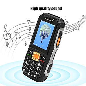 fo sa Rugged Phone Unlocked, Dual SIM Dual Standby Mini Rugged Cell Phone Outdoor Waterproof Rugged Mobile Phone Feature Phone, 13800 mAh Big Battery,Strong Flashlight, Large Speaker,Big Buttons