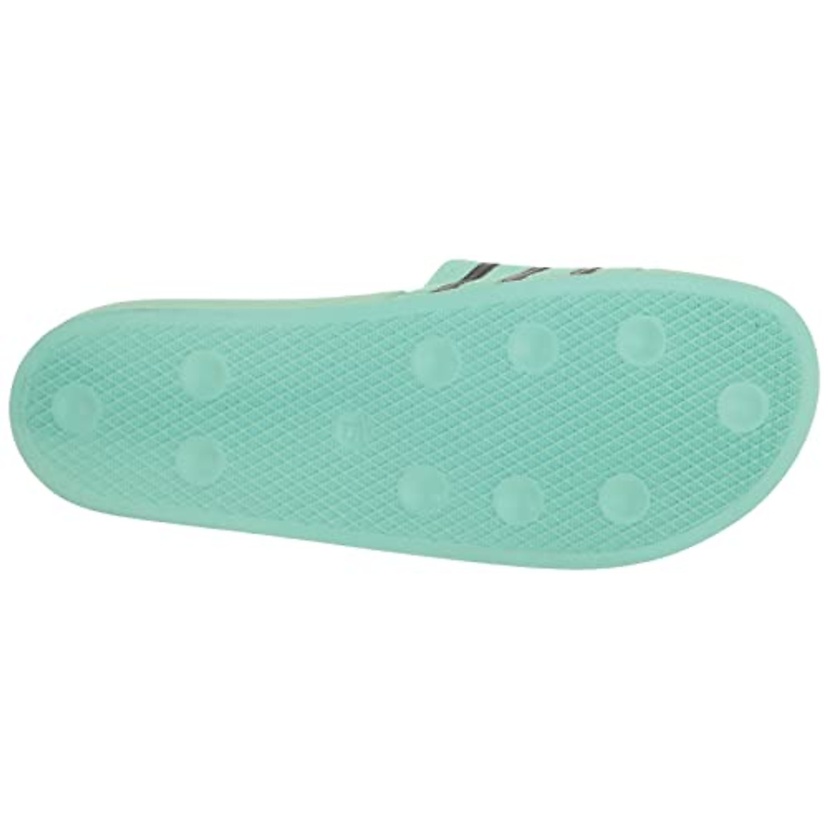 adidas Originals Men's Adilette Slide Sandal, Pulse Mint/Black/Pulse Mint, 12