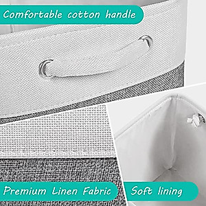 FinishingBo Cube Storage Bins 11” x 11" x 11” Cloth Baskets for Storage with Fabric Handles for Shelf, Closet, Nursery, Office Organizer, Set of 6