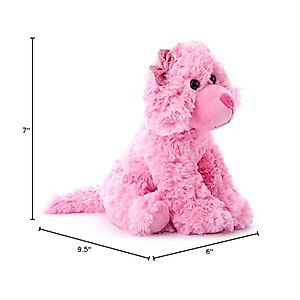The Petting Zoo Scruffy Dog Stuffed Animal, Gifts for Girls, Pink Dog Plush Toy 9 Inches