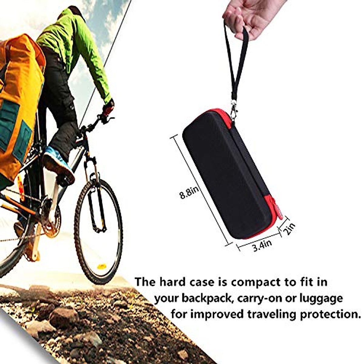 LTGEM EVA Hard Case for Digital Clamp Multimeter Voltage Tester, Compatible with AstroAI 4000 or 2000 Counts/Etekcity MSR-C600/Proster 6000 Counts/KAIWEETS HT206D clamp Meter。